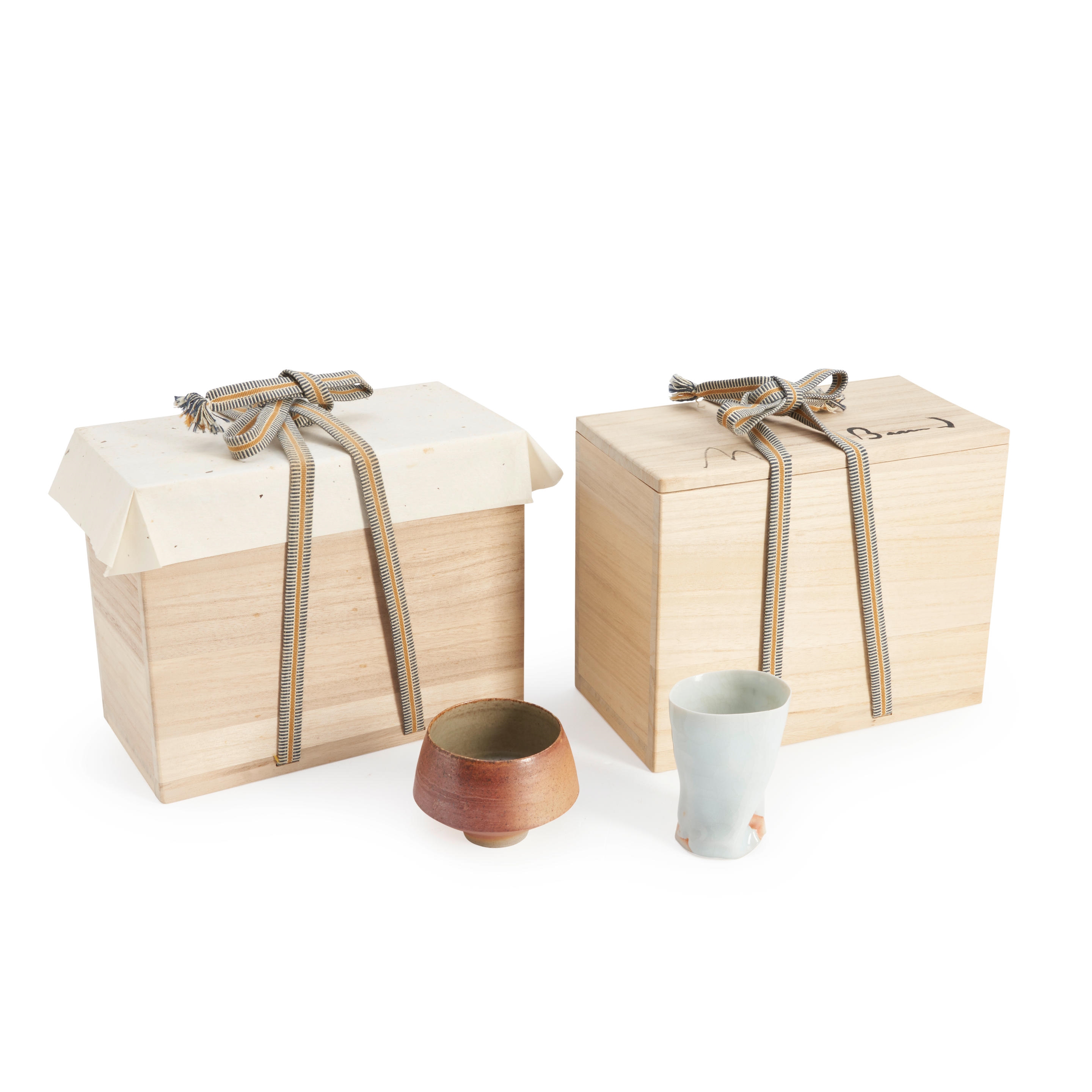 Mary Roehm | Three Cups and Two Beakers and a Barnard Tea Bowl, (Early ...