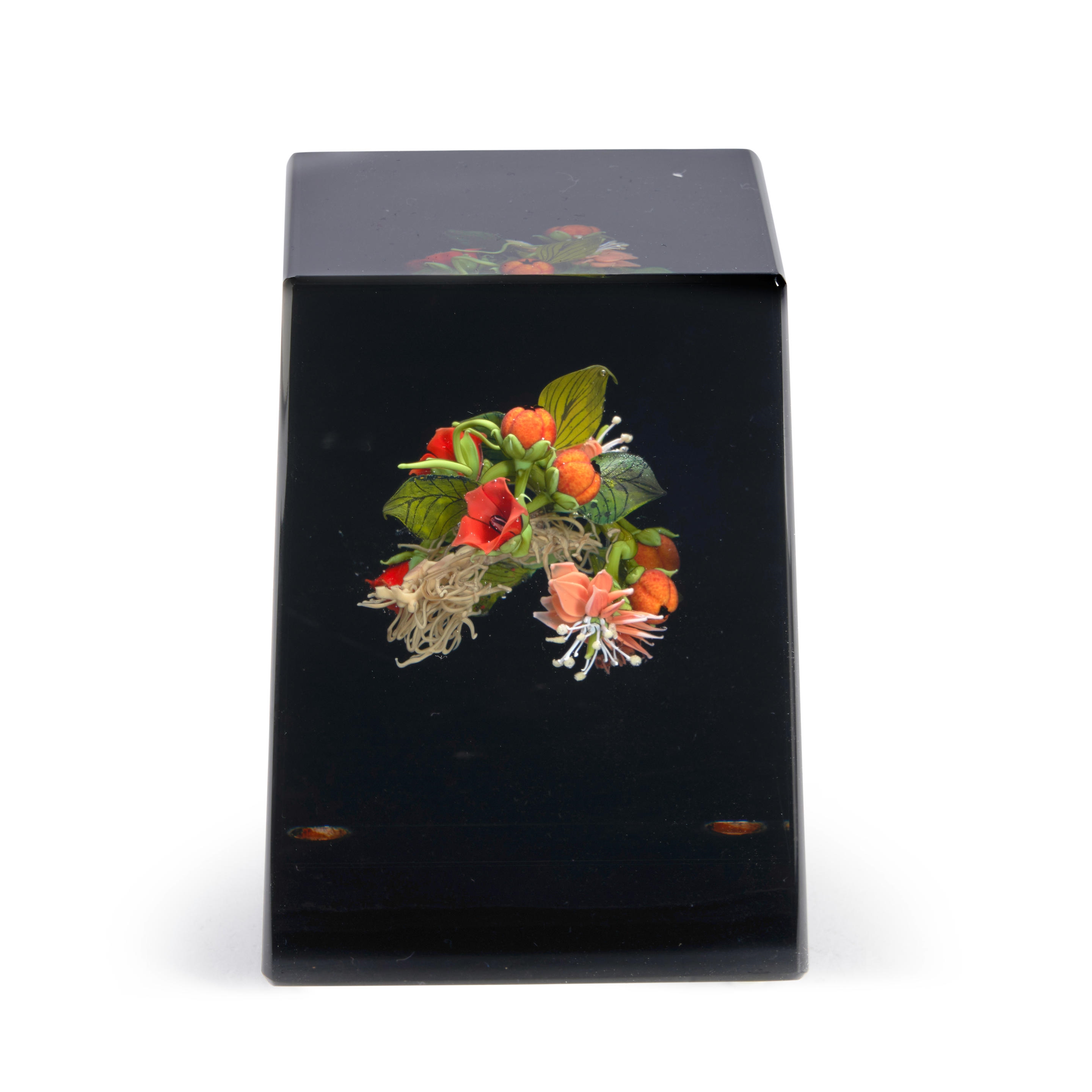 Paul Stankard | Botanical Paperweight with Root Person (2002) | MutualArt