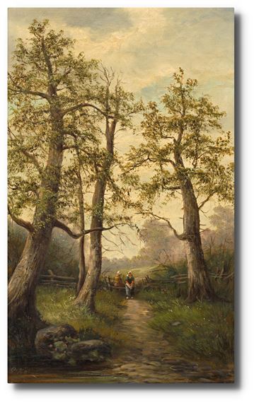 Georg Haller | POSTAVY NA POLNÍ CESTĚ | MutualArt