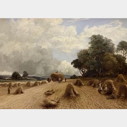 William Manners | A HAY GATHERING SCENE (1897) | MutualArt