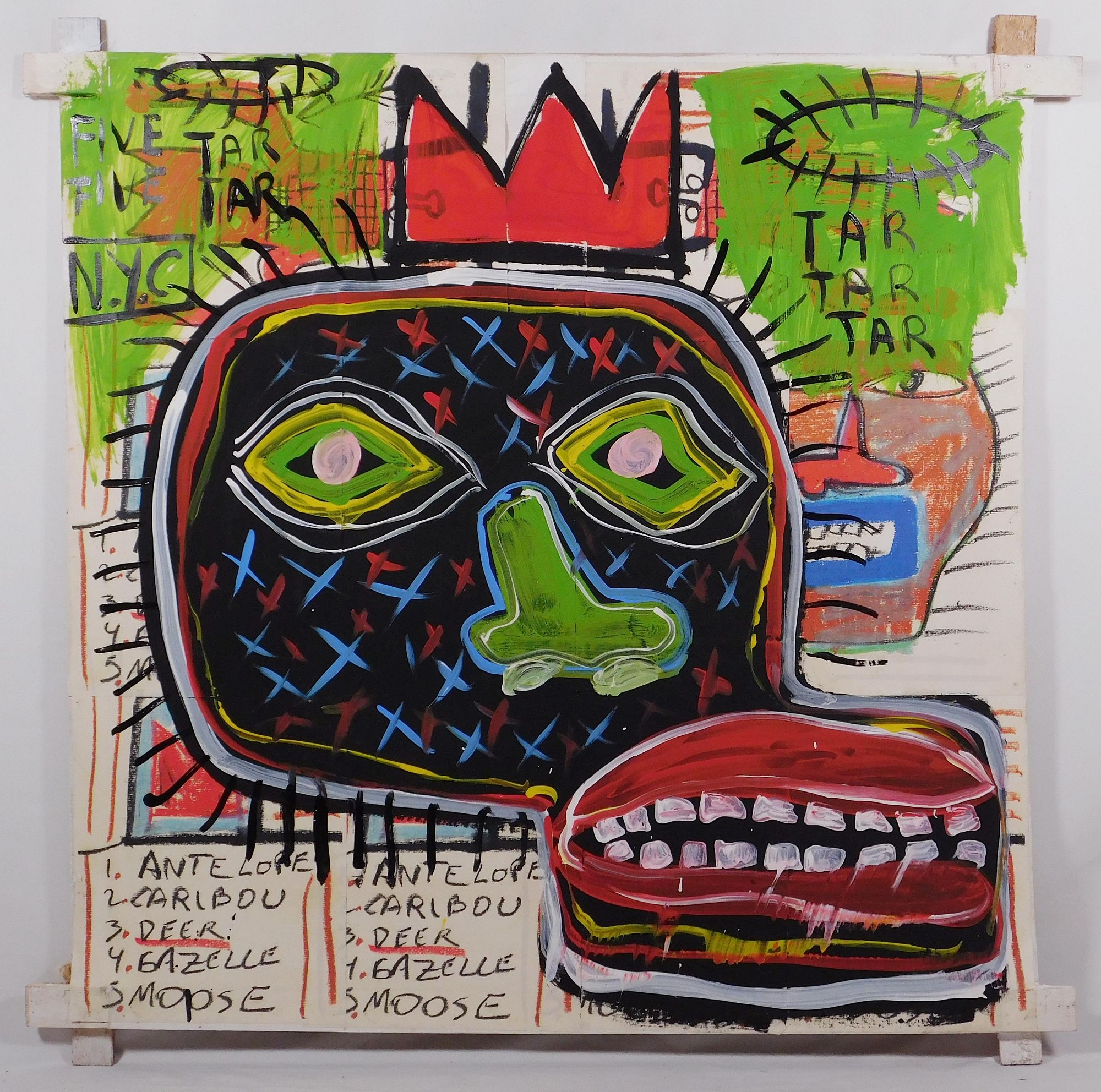 Jean-Michel Basquiat | Red Joy (1984) | MutualArt