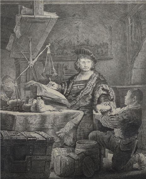 Rembrandt van Rijn | The Gold Weigher | MutualArt