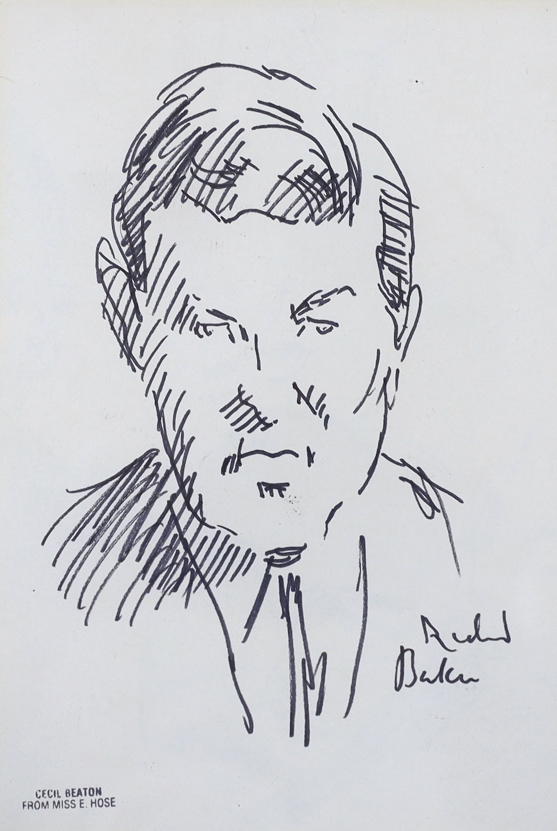 Cecil Beaton | Portrait of newsreader Richard Baker | MutualArt
