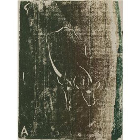 Guy Anderson | Cow Card | MutualArt