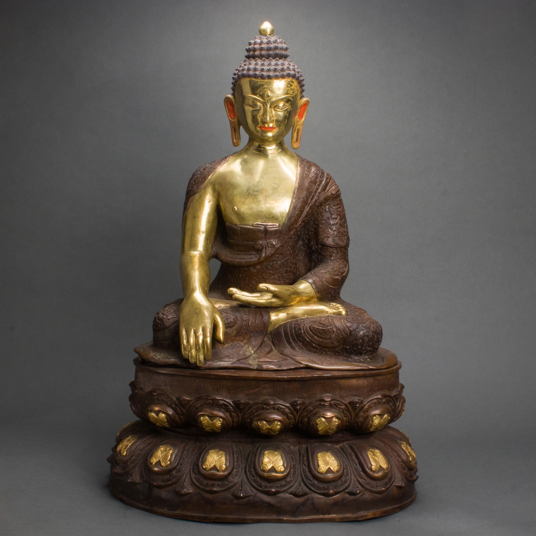 Sino-Tibetan School, 20th Century | Sino-Tibetan gilt bronze figure of ...