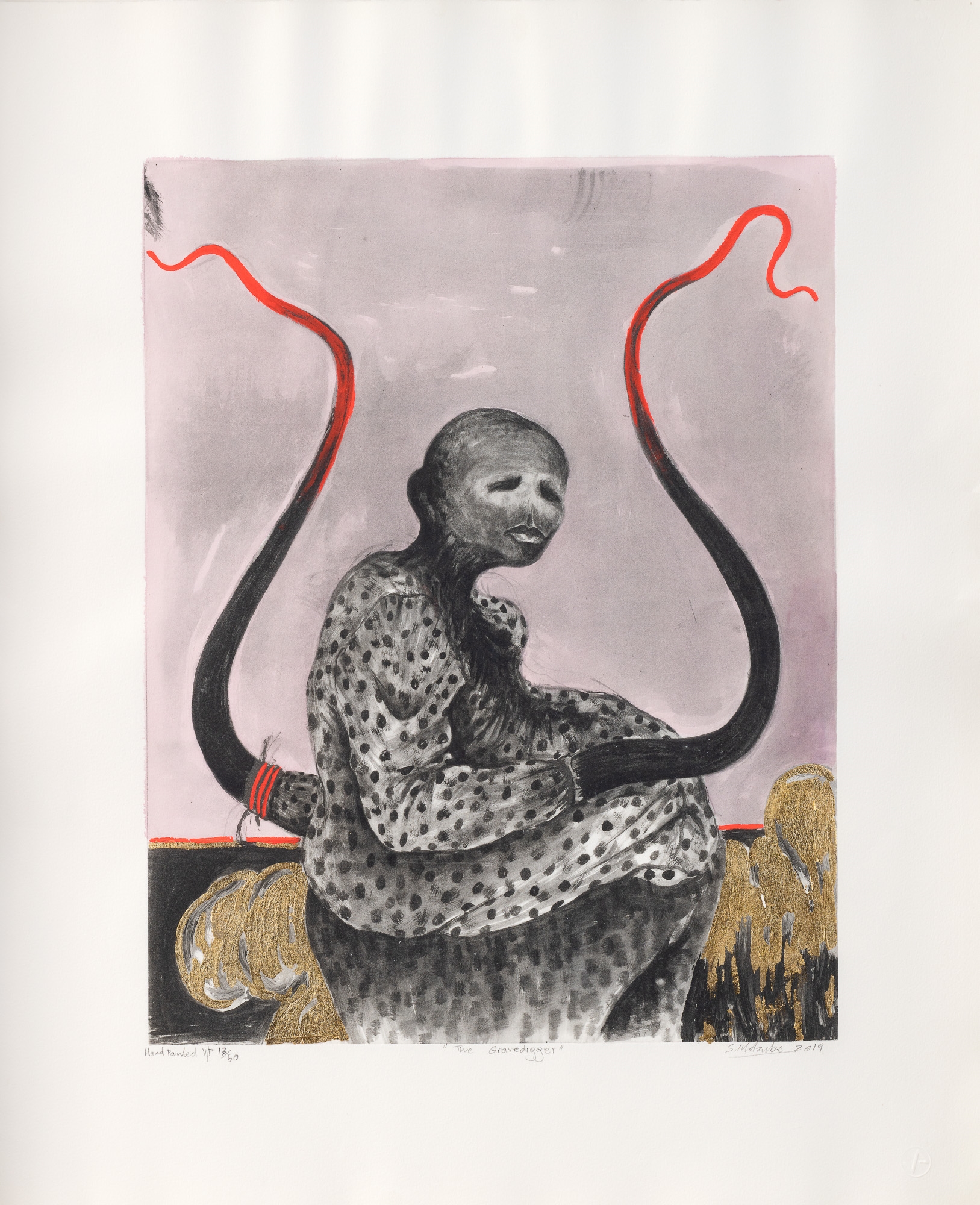 Simphiwe Ndzube | The Gravedigger (2019) | MutualArt