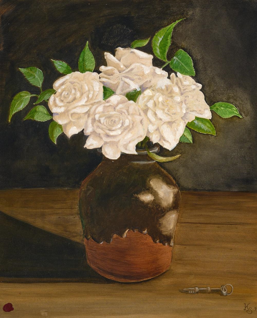 Kate Shea | White Roses in Vase, 1999 (1999) | MutualArt