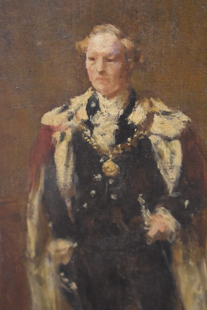 Sir Daniel Macnee | Full length portrait in oil on board of Sir James ...