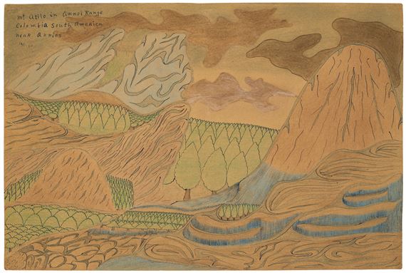 Joseph Yoakum | MT. ATILO IN ANNOI RANGE (1961) | MutualArt