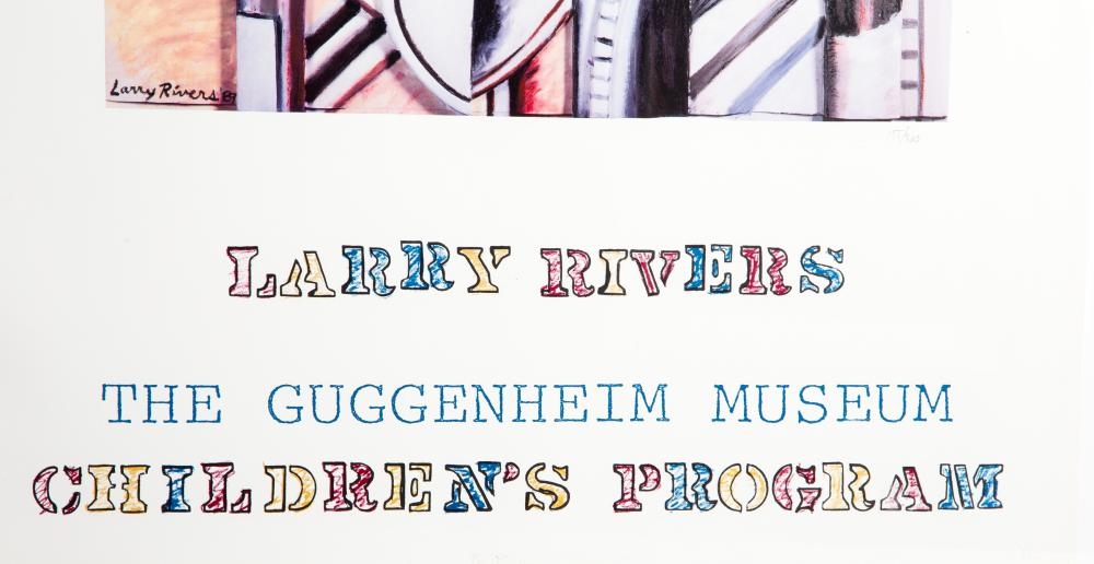 Larry Rivers | EXHIBITION POSTER: THE GUGGENHEIM MUSEUM | MutualArt