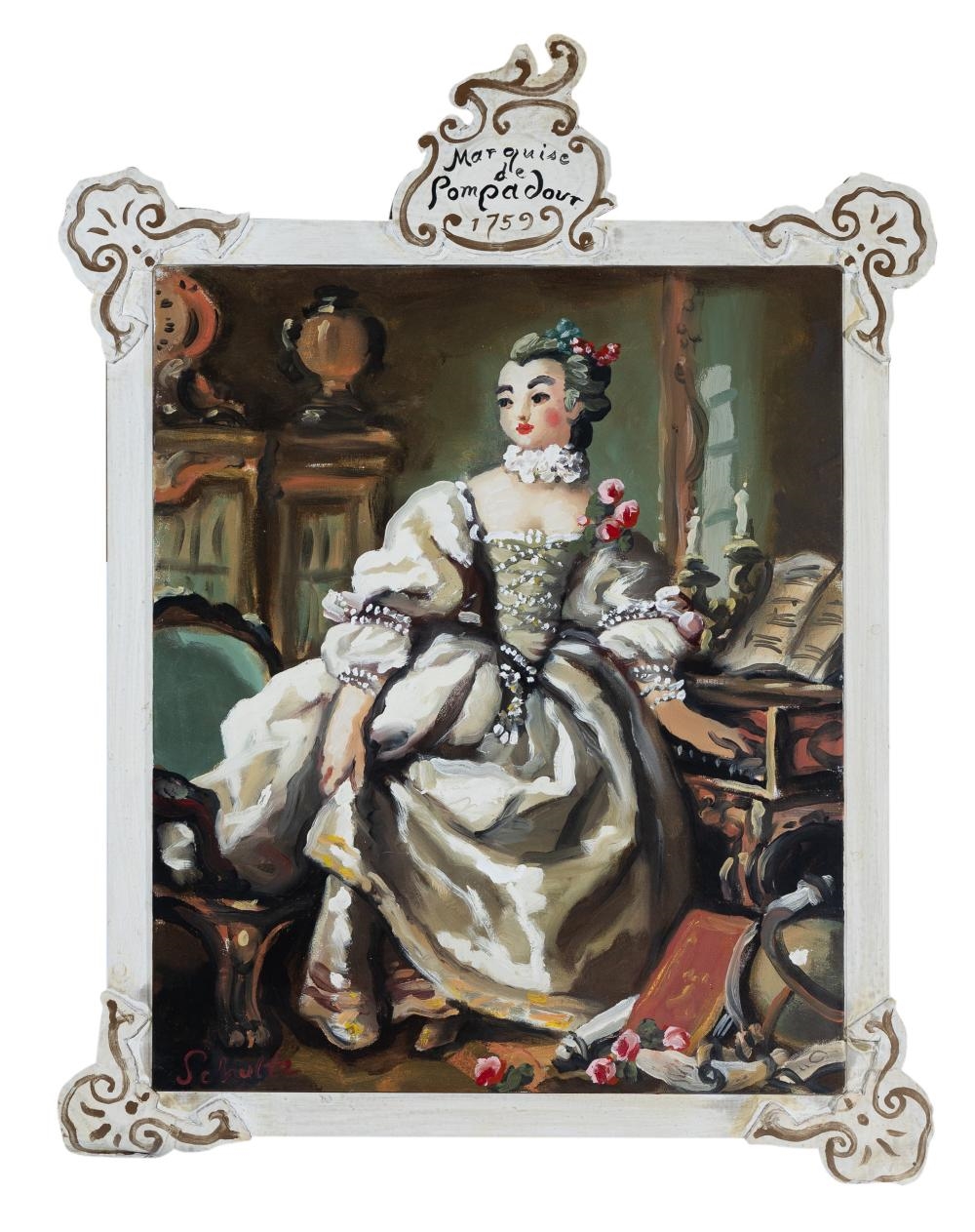 Tim Schultz | Marquis de pompadour 1759 Eva Breuer label verso | MutualArt