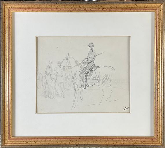 Édouard Jean Baptiste Detaille | Bozzetto con cavaliere | MutualArt