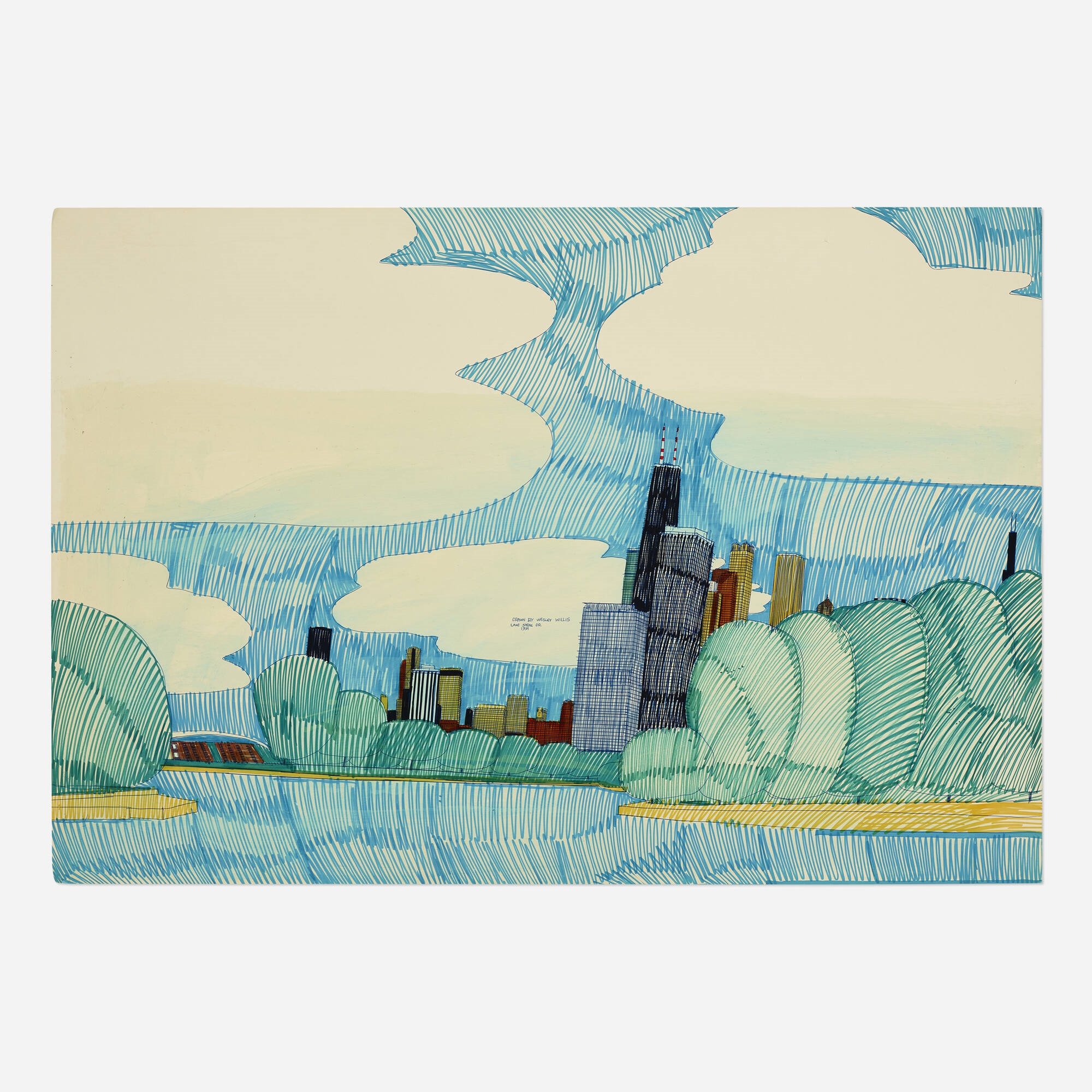 Wesley Willis | Lake Shore Drive (1991) | MutualArt