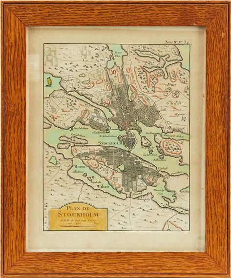 Jacques Nicolas Bellin | Plan De Stockholm (Circa 1760) | MutualArt