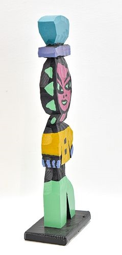 Tom Cramer | TOM CRAMER HAND-CARVED WOOD STANDING FIGURE (Late 1990 ...