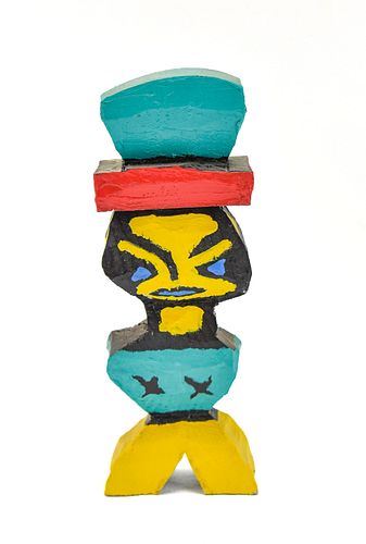 Tom Cramer | TOM CRAMER HAND-CARVED WOOD STANDING FIGURE (Late 1990 ...