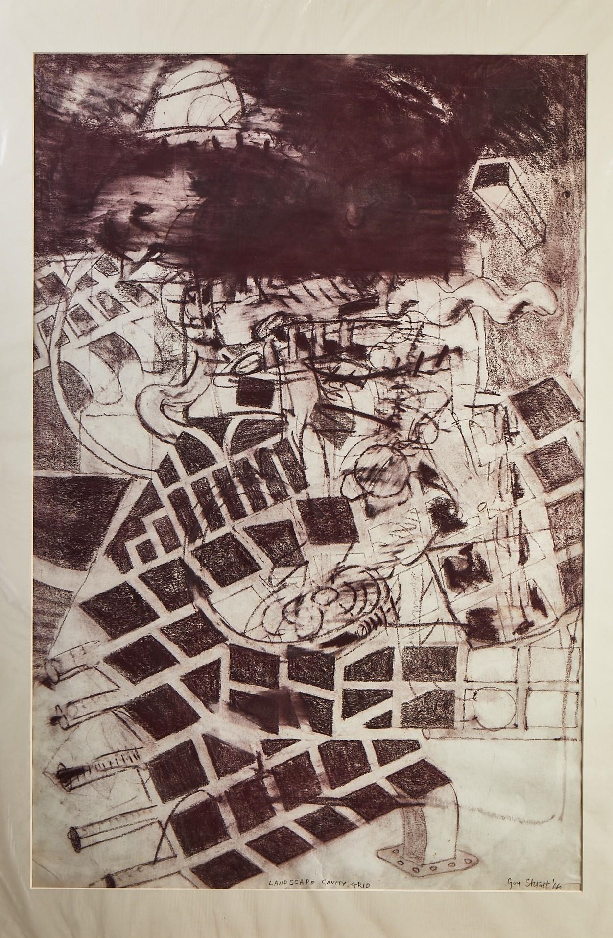 Guy Stuart | Landscape Cavity Grid 1966 (1966) | MutualArt