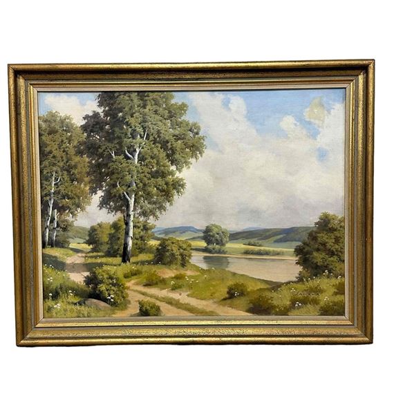 Ivo Saliger | THE BIRCHES (20th Century) | MutualArt