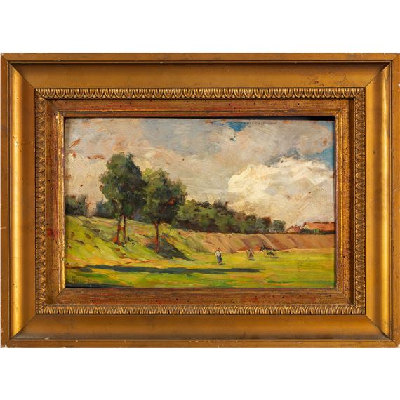 Carlo Follini | Figure nel verde | MutualArt