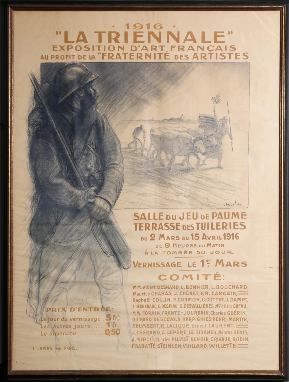 Théophile Alexandre Steinlen | LA TRIENNALE: EXPOSITION D'ART FRANCAIS ...