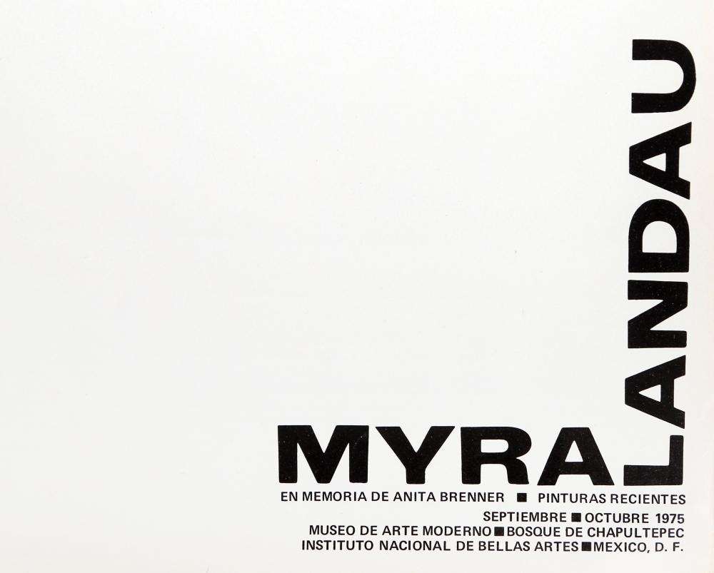 Myra Landau | IN MEMORY OF ANITA BRENNER (1975) | MutualArt