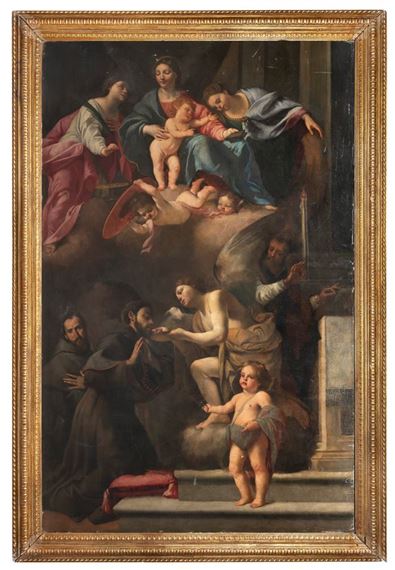 Guido Canlassi Cagnacci | DIPINTO LA COMUNIONE DI SAN BONAVENTURA DI ...