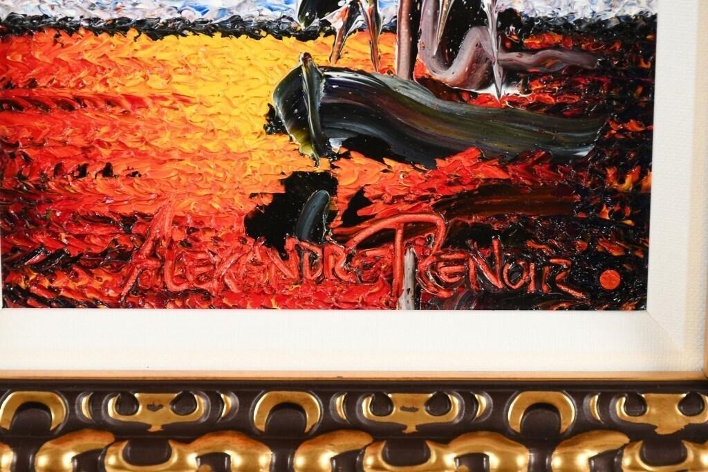 Alexander Renoir | ALEXANDRE RENOIR SUNSET SAIL PAINTING | MutualArt