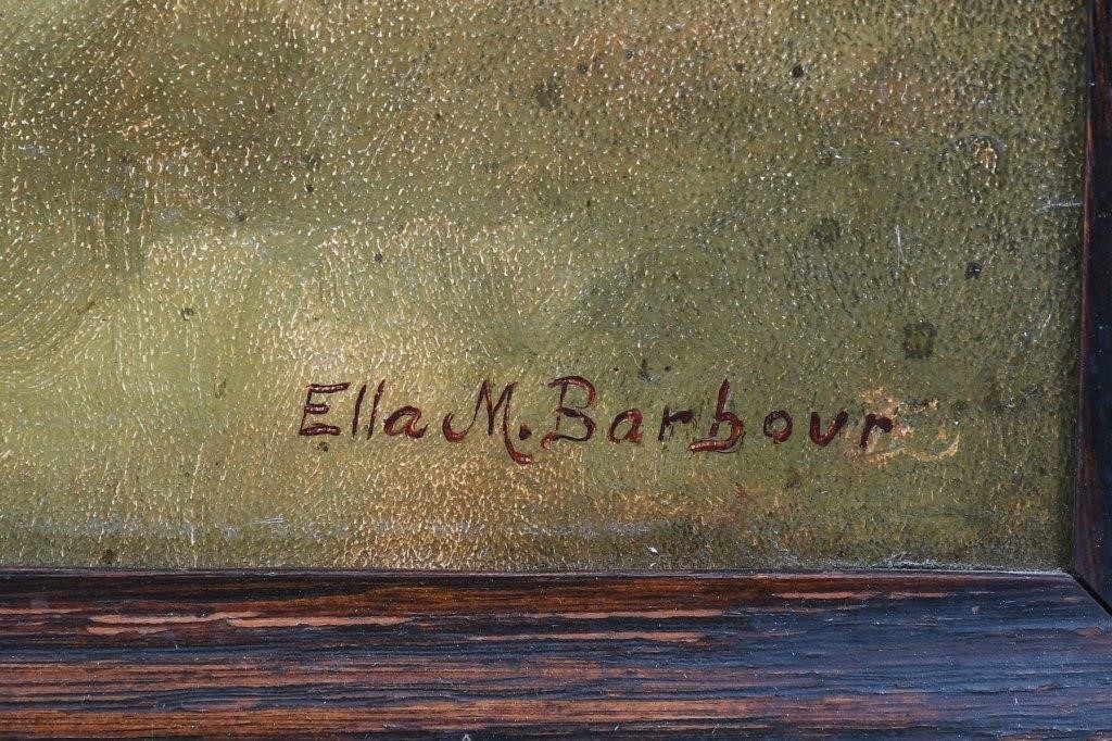 Ella M. Barbour | ELLA M. BARBOUR COUNTRY ESTATE LANDSCAPE PAINTING ...