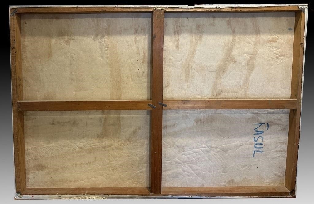 Ghulam Rasul | MODERNIST FOREST LANDSCAPE PAINTING BY RASUL | MutualArt