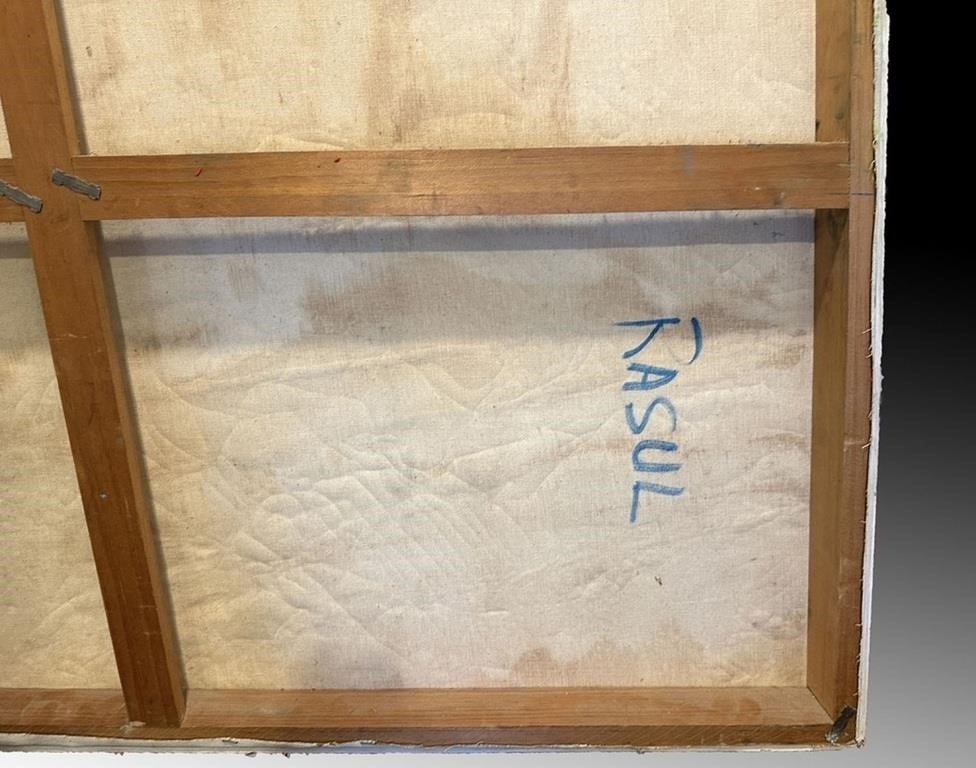 Ghulam Rasul | MODERNIST FOREST LANDSCAPE PAINTING BY RASUL | MutualArt