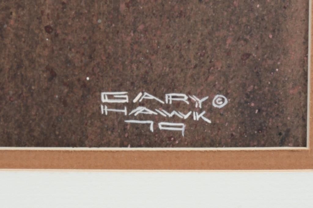 Gary Hawk | GARY HAWK GUN BELT PAINTING | MutualArt