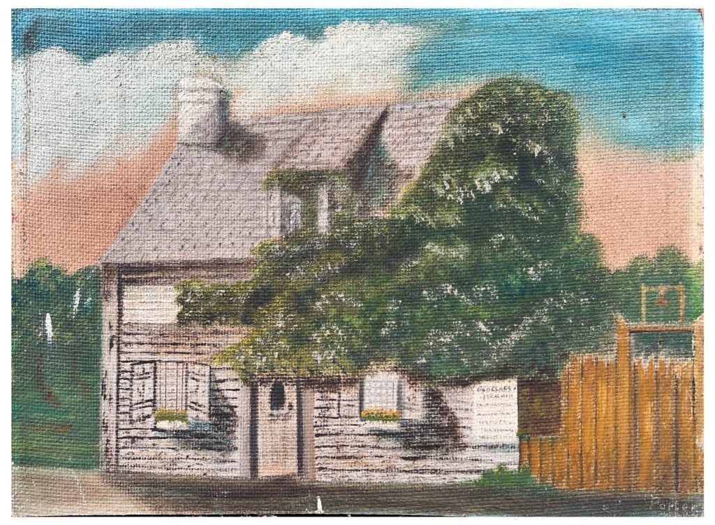 Larry Porter | LARRY PORTER OLDEST WOODEN SCHOOLHOUSE PAINTING | MutualArt