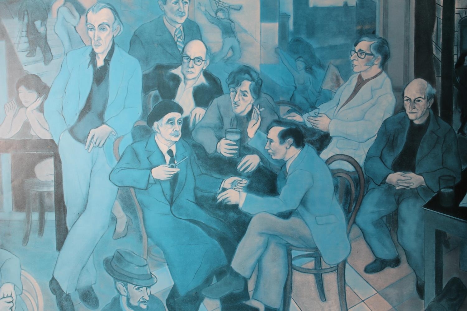 Sandy Moffat | Poet's Pub print | MutualArt