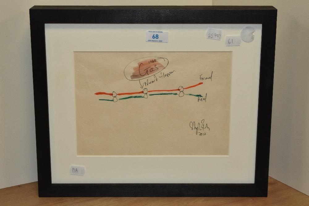 Stephen Farthing | Edward Hopper 1940 Gas (2010) | MutualArt