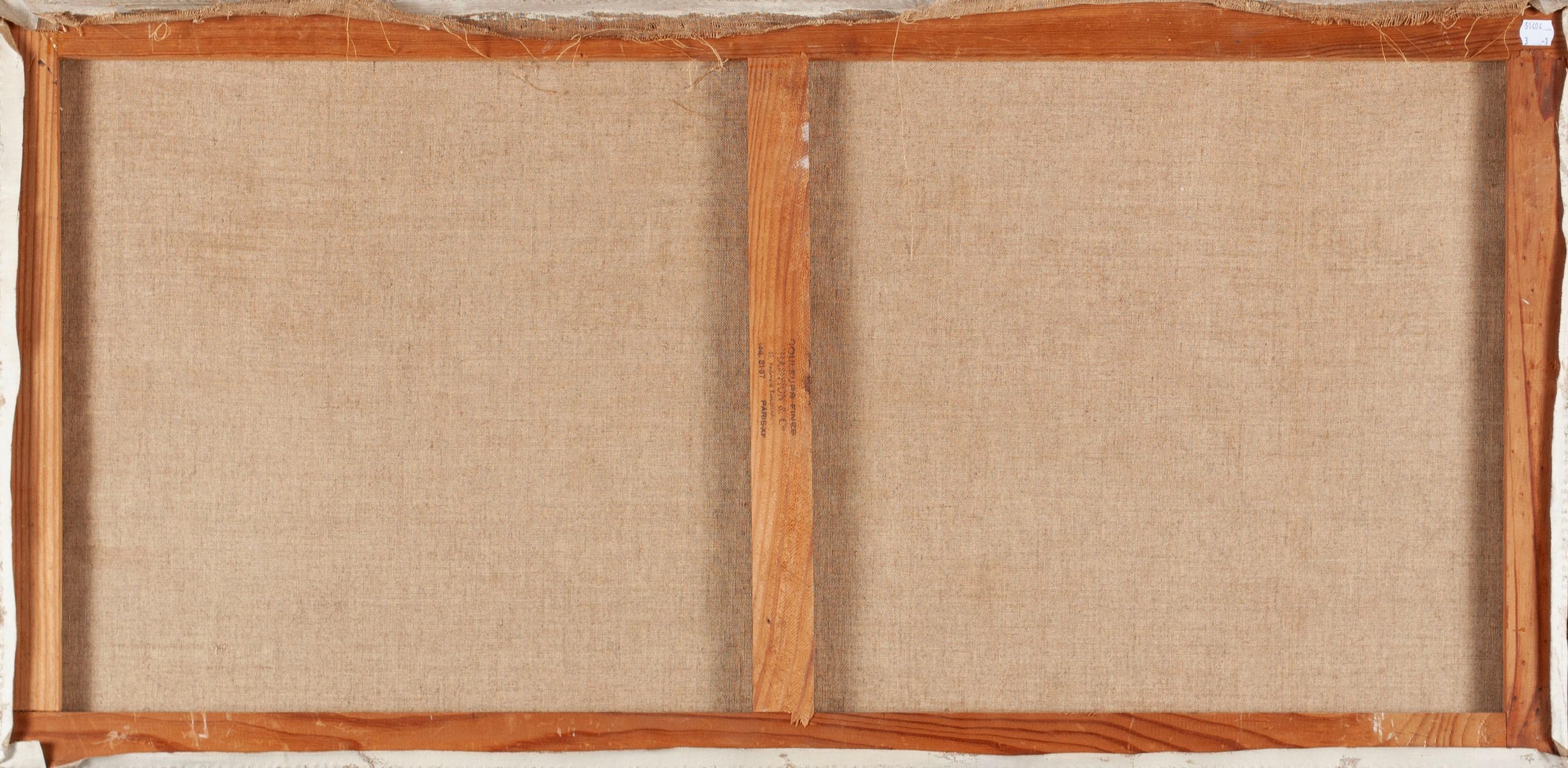 Bernard Locca | A young boy lies on a concrete step (1959) | MutualArt