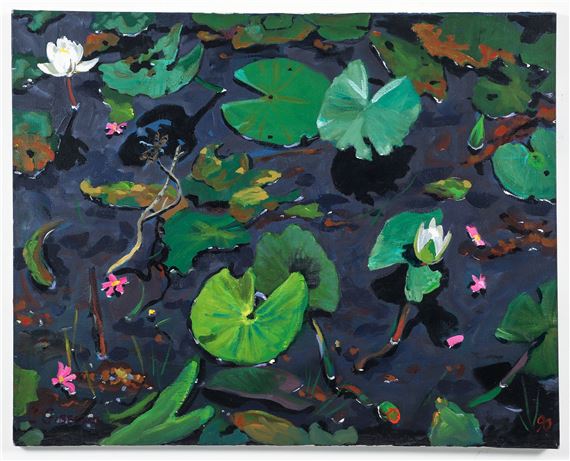 Bud Gibbons | Bud Gibbons Flowering Lily Pads (1990) | MutualArt