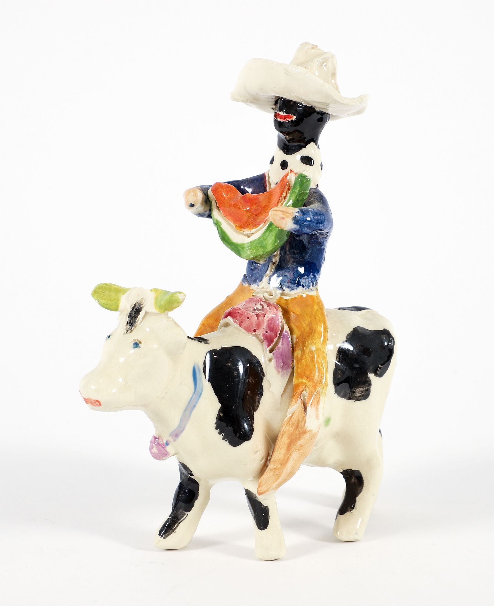 Ann Roberts Morley | Mounted Cowboy with Watermelon | MutualArt