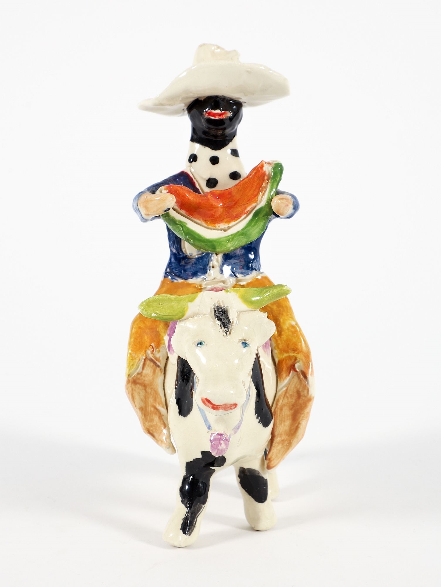 Ann Roberts Morley | Mounted Cowboy with Watermelon | MutualArt