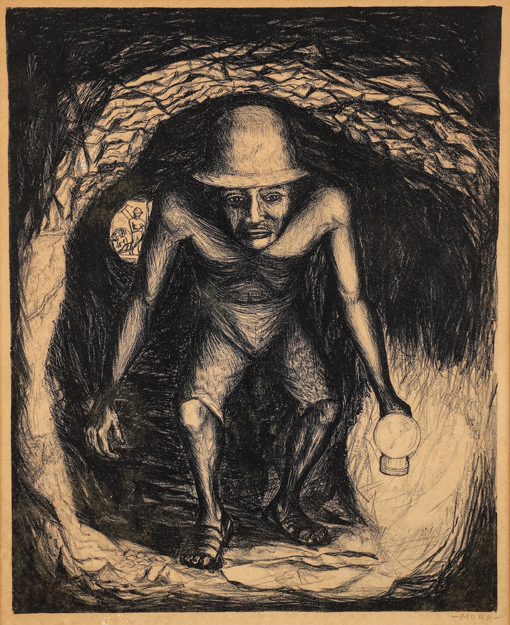 Francisco Mora | El Obero de Mina de Plata [Silver Mine Worker] | MutualArt