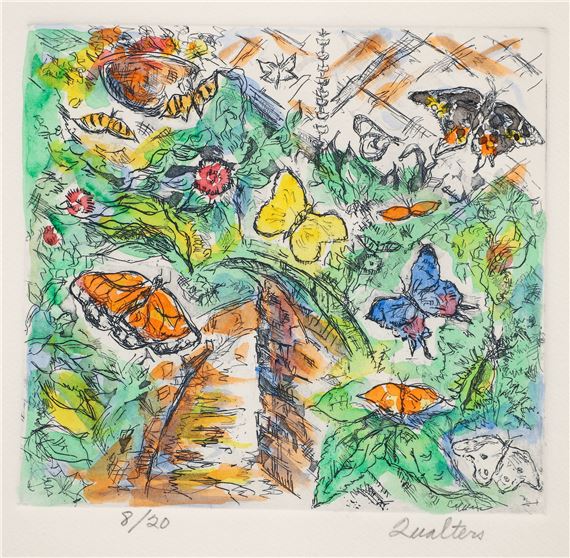 Robert Qualters | Bob Qualters with Gail Ghai Poem signed | MutualArt