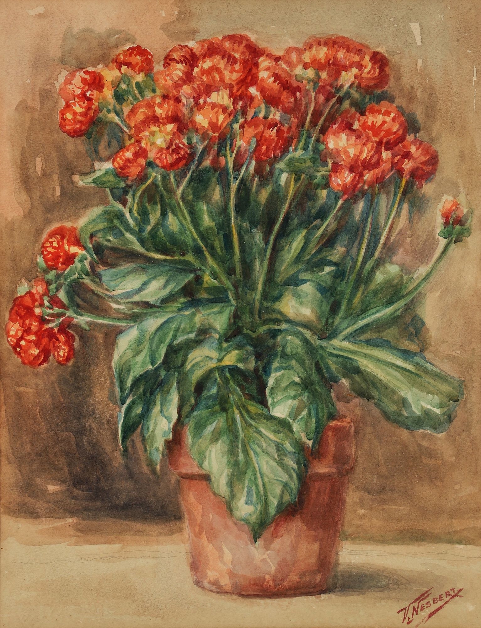 Vincent Nesbert | Still Life with Flowers (Circa 1940s) | MutualArt