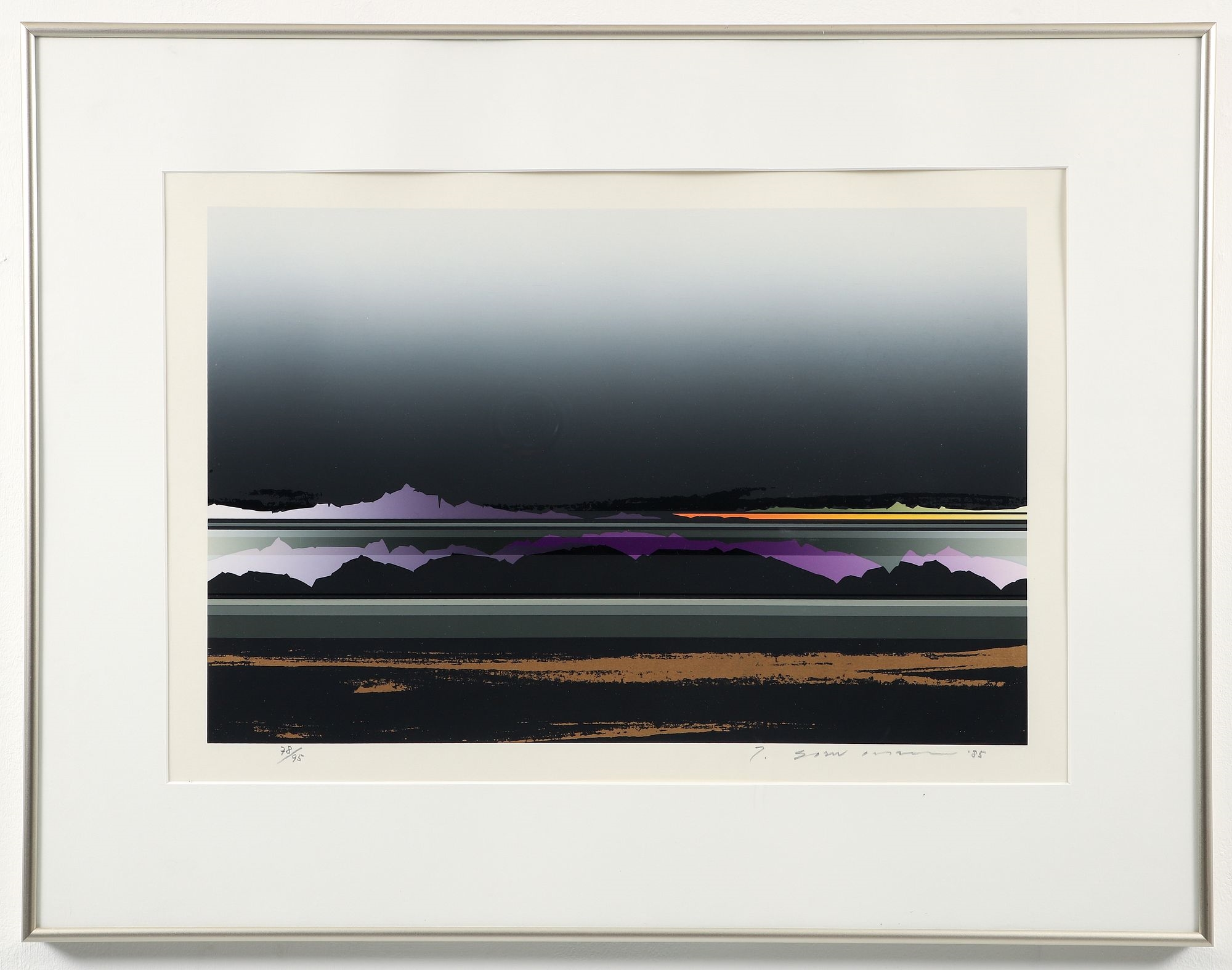 Tetsuro Sawada | Purple Mountain Landscape (1985) | MutualArt
