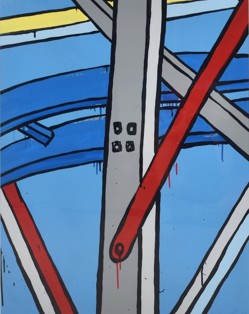 Jasper Knight | gloss acrylic and gesso (2017) | MutualArt