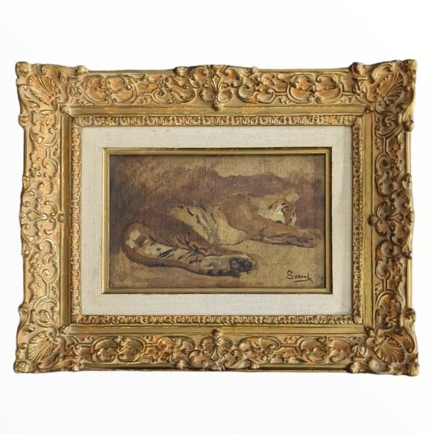 Gustave Surand | Sketch of a tiger | MutualArt
