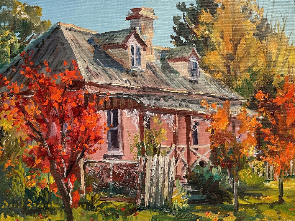 David Badcock | Larson's Cottage Mt Victoria | MutualArt