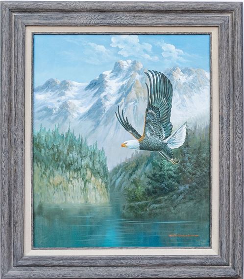 M.P. Elliott | Bold Eagle In Flight | MutualArt