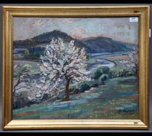 Andre Hallet | Le tombeau du géant, pommier en fleurs | MutualArt