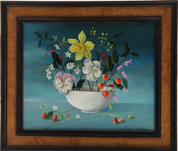 Robert Antoine | ROBERT ANTOINE Flower and fruit bowl Oil... - Lot 70 ...