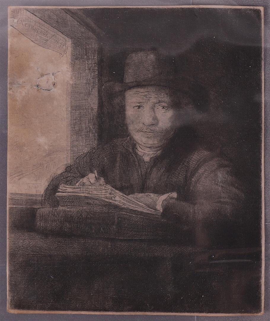 Rembrandt van Rijn | Zelfportret met boek (1698) | MutualArt