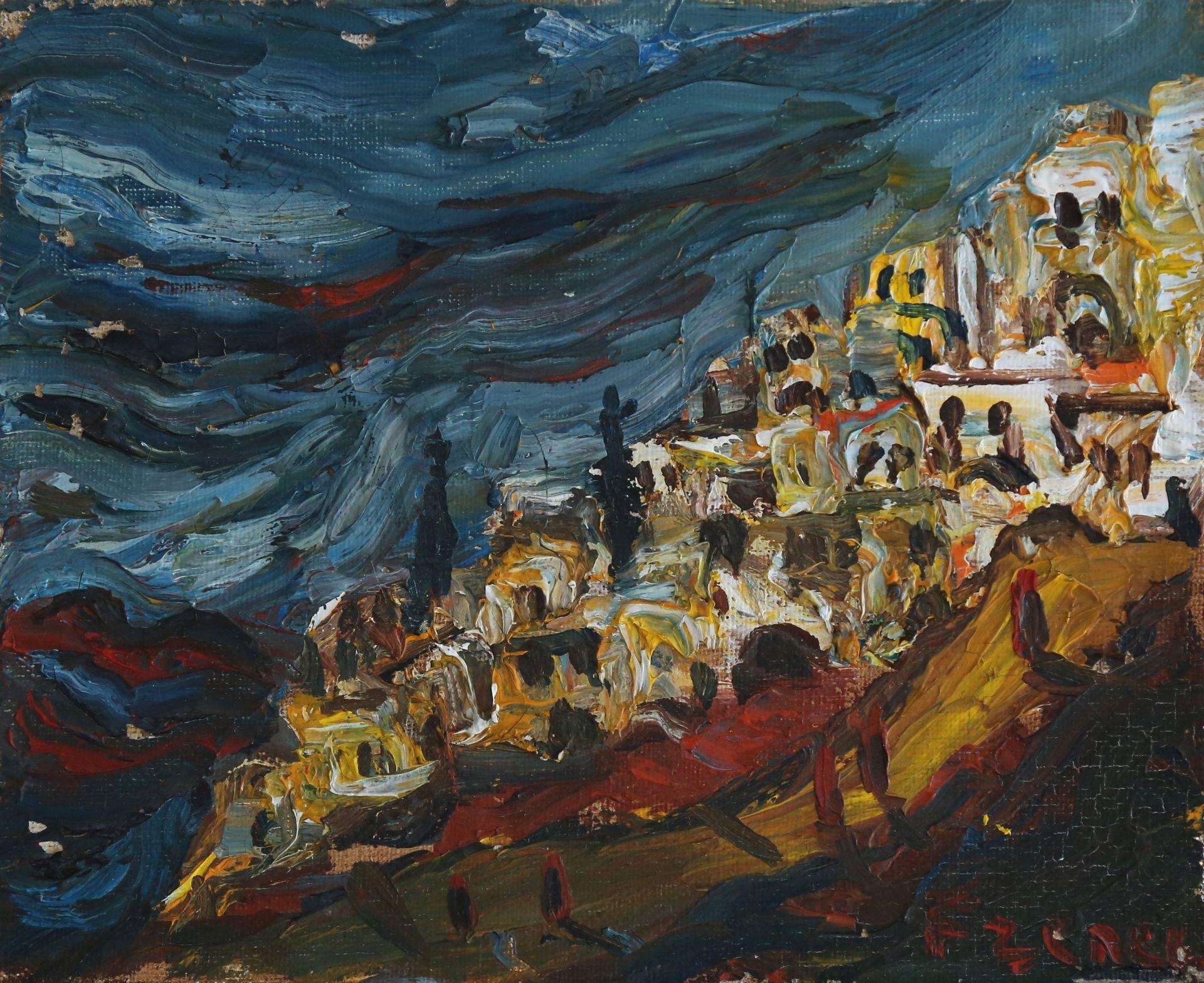 Isaac Frenel | Safed and the Mountains of Galilee (1960) | MutualArt